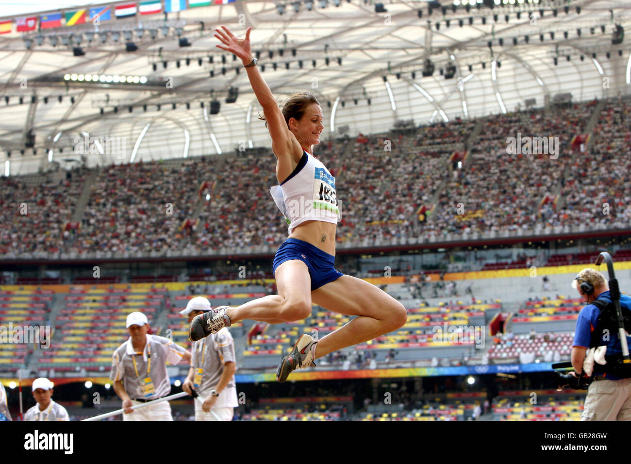 2008 olympics long jump hi-res stock photography and images - Alamy