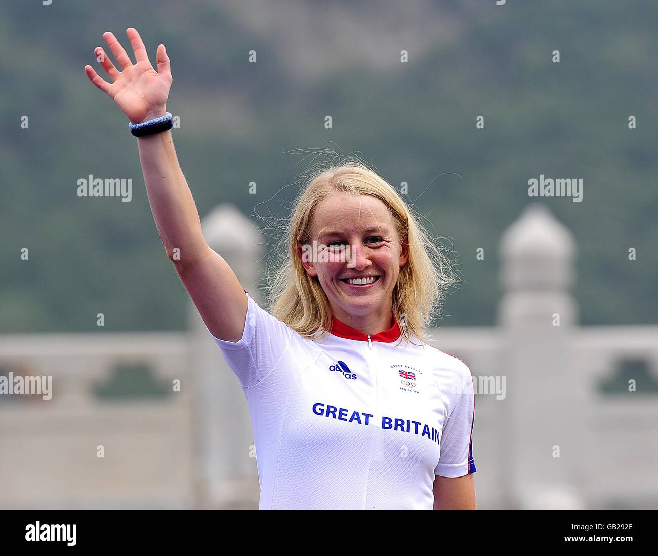 Great Britain's Emma Pooley after winning her Silver medal for the ...
