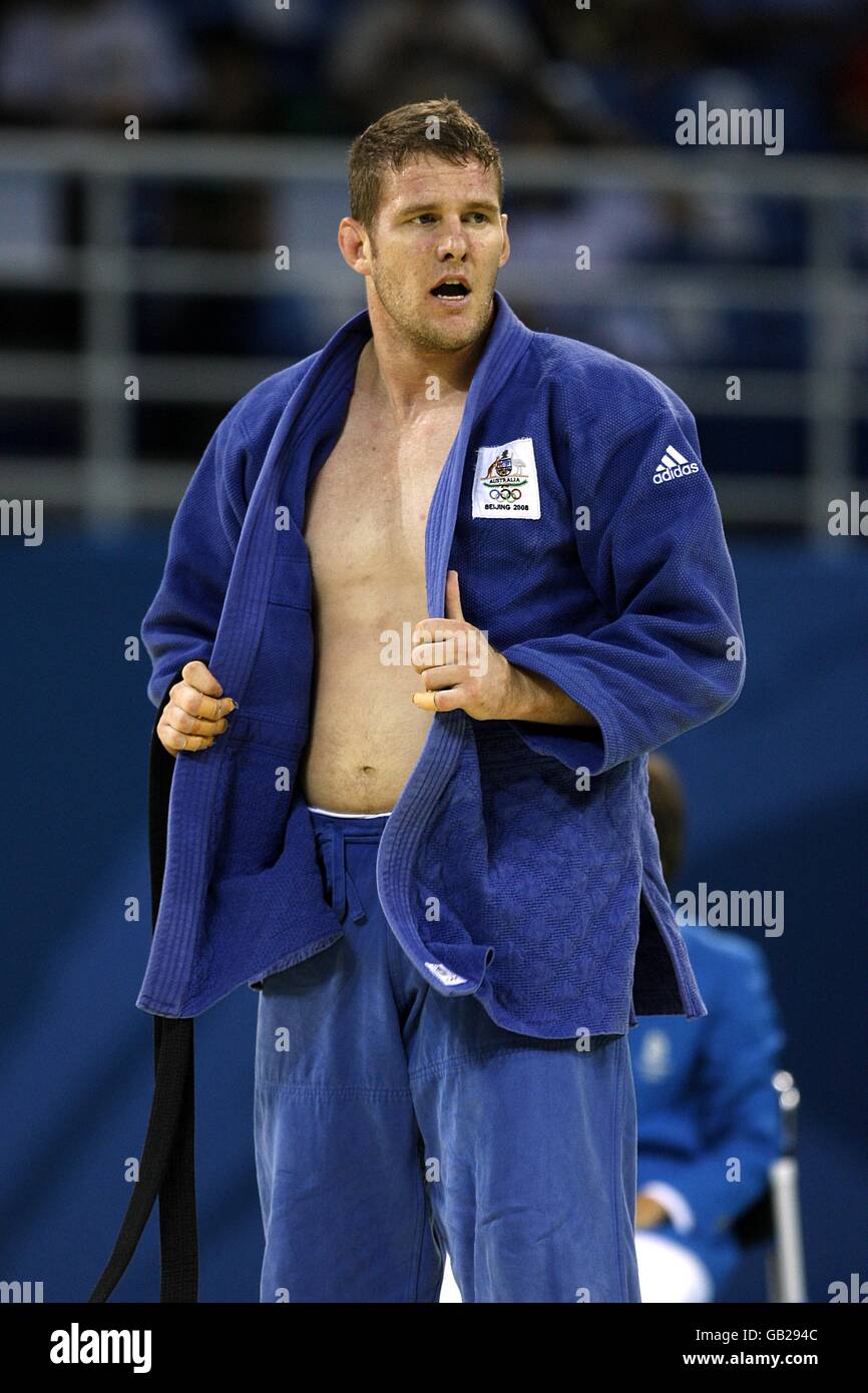 Australia's Daniel Kelly during his match against Japan's Hiroshi Izumi ...