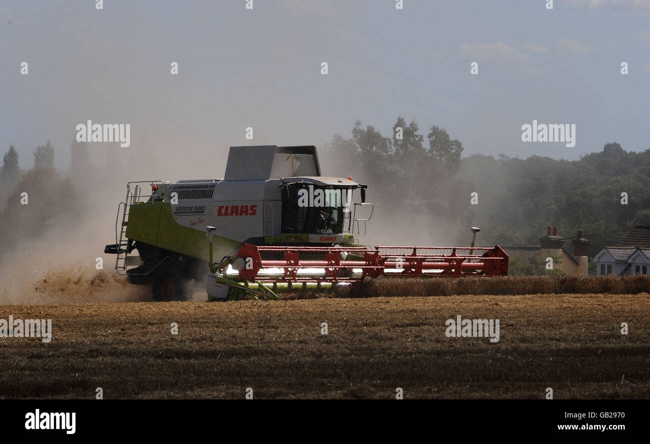 Farm Stock Combine Harvester Stock Photo - Alamy