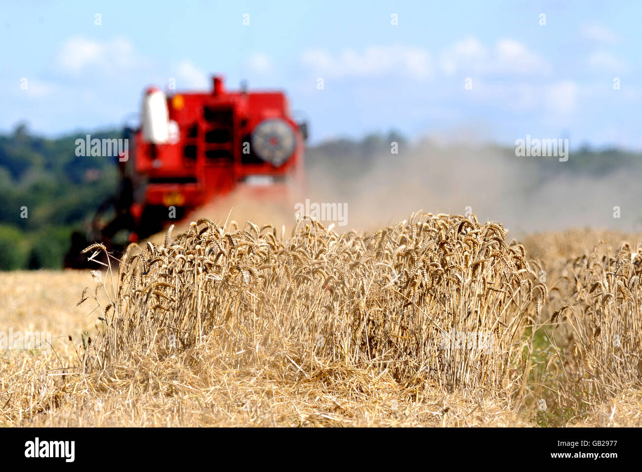 Farm Stock Combine Harvester Stock Photo - Alamy