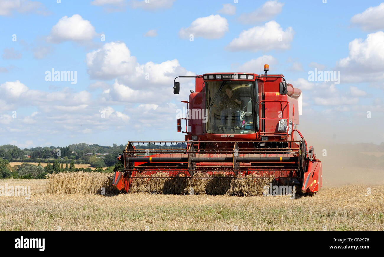 Farm Stock Combine Harvester Stock Photo - Alamy