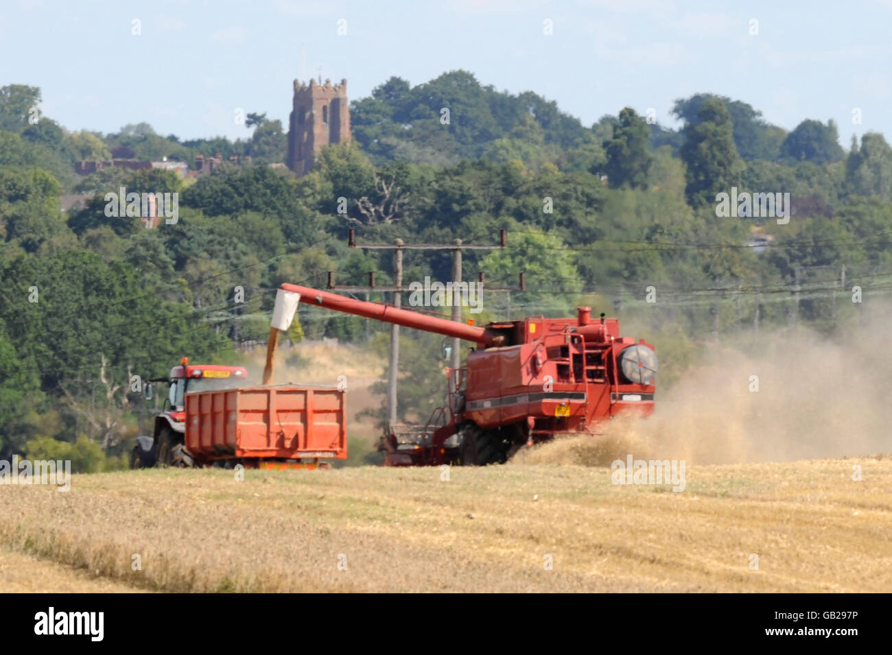Farm Stock Combine Harvester Stock Photo - Alamy