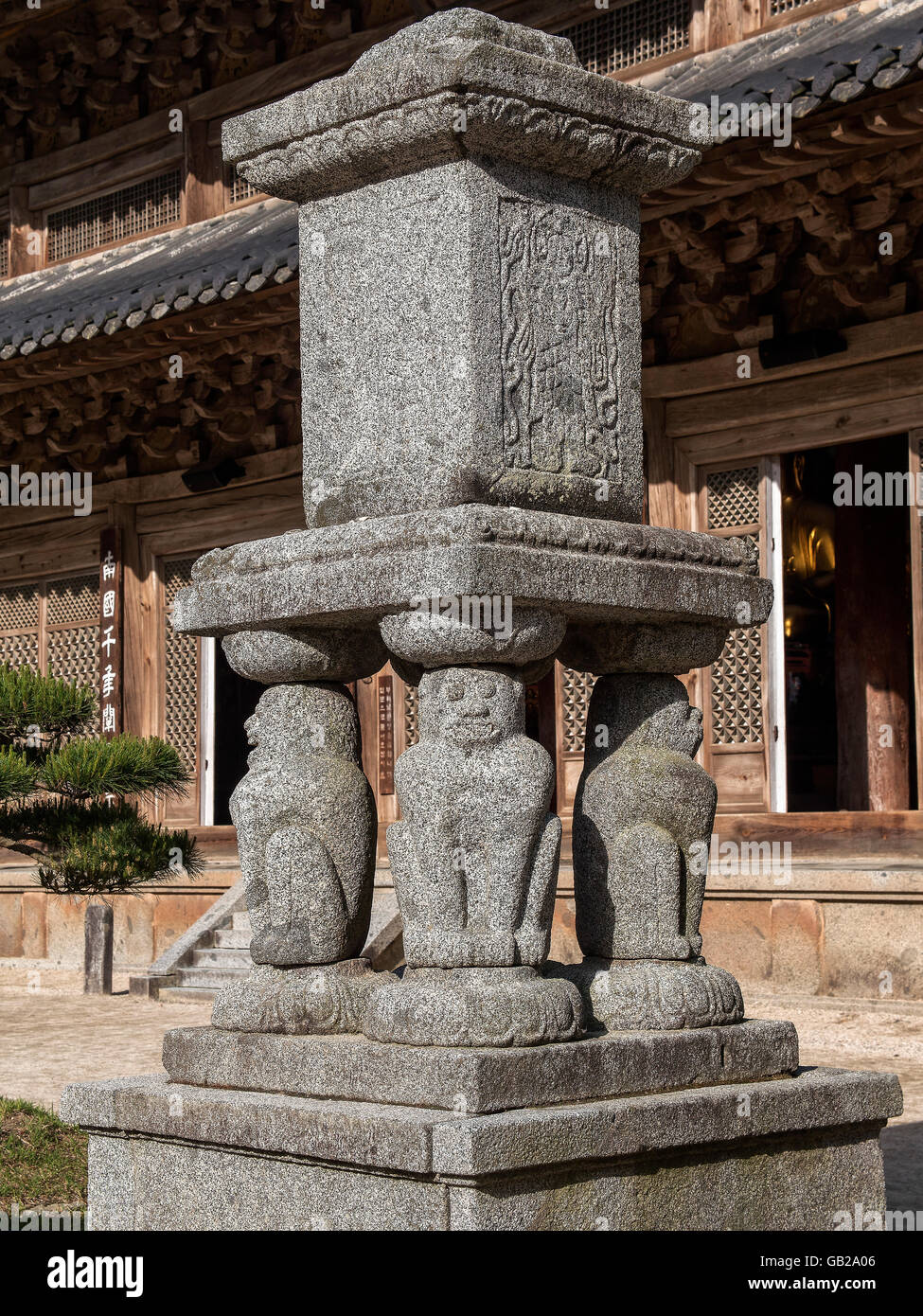 buddhist Hwaeomsa temple in Jirisan national park, province Jeollanam ...