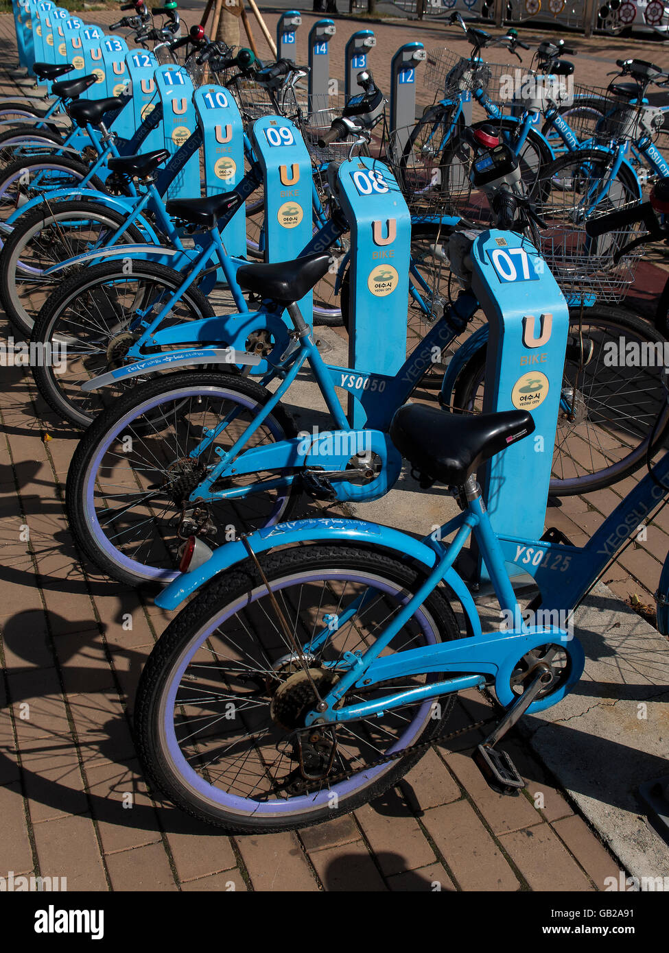 rent-a-bike on Expo Compound in Yeosu, province Jeollanam-do, South ...
