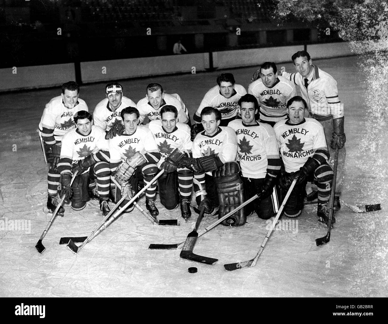 Wembley Monarchs team group: (back row, l-r) Don Thomson, Sonny Rost ...
