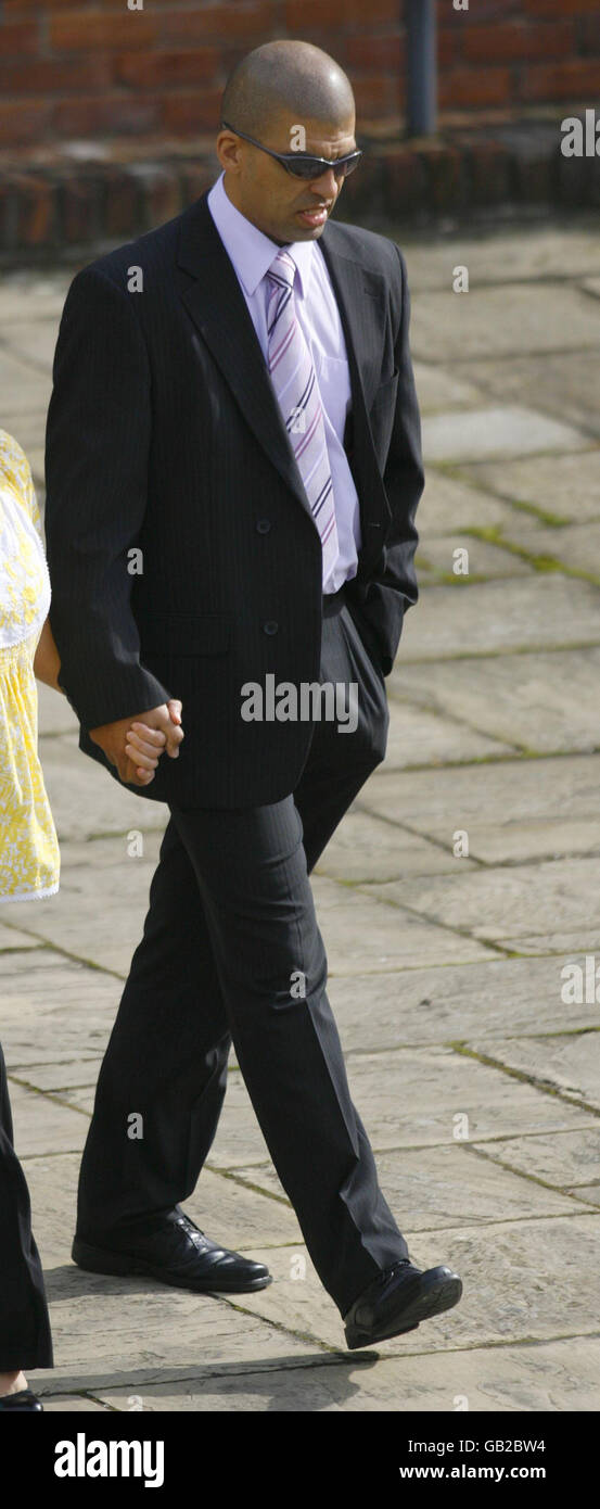 Sergeant Paul Blake arrives at Winchester Crown Court where he and two ...