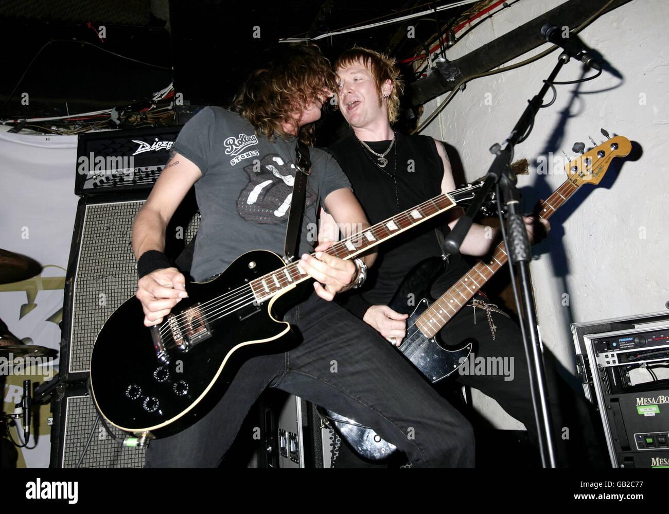 The Stone Gods performing on stage during the launch of the Classic ...