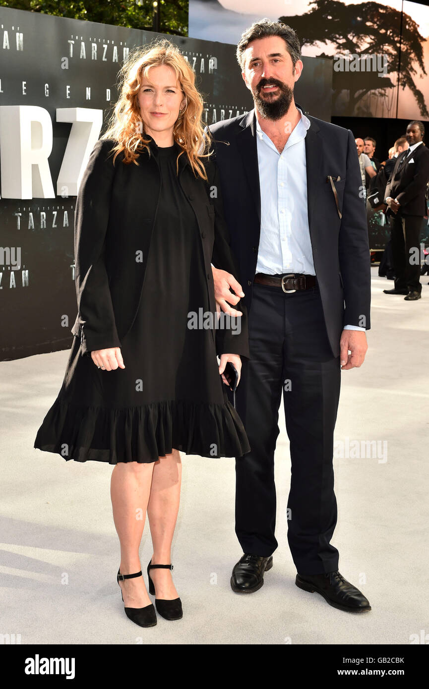 Josh Ponte and guest attending The Legend of Tarzan European Premiere ...