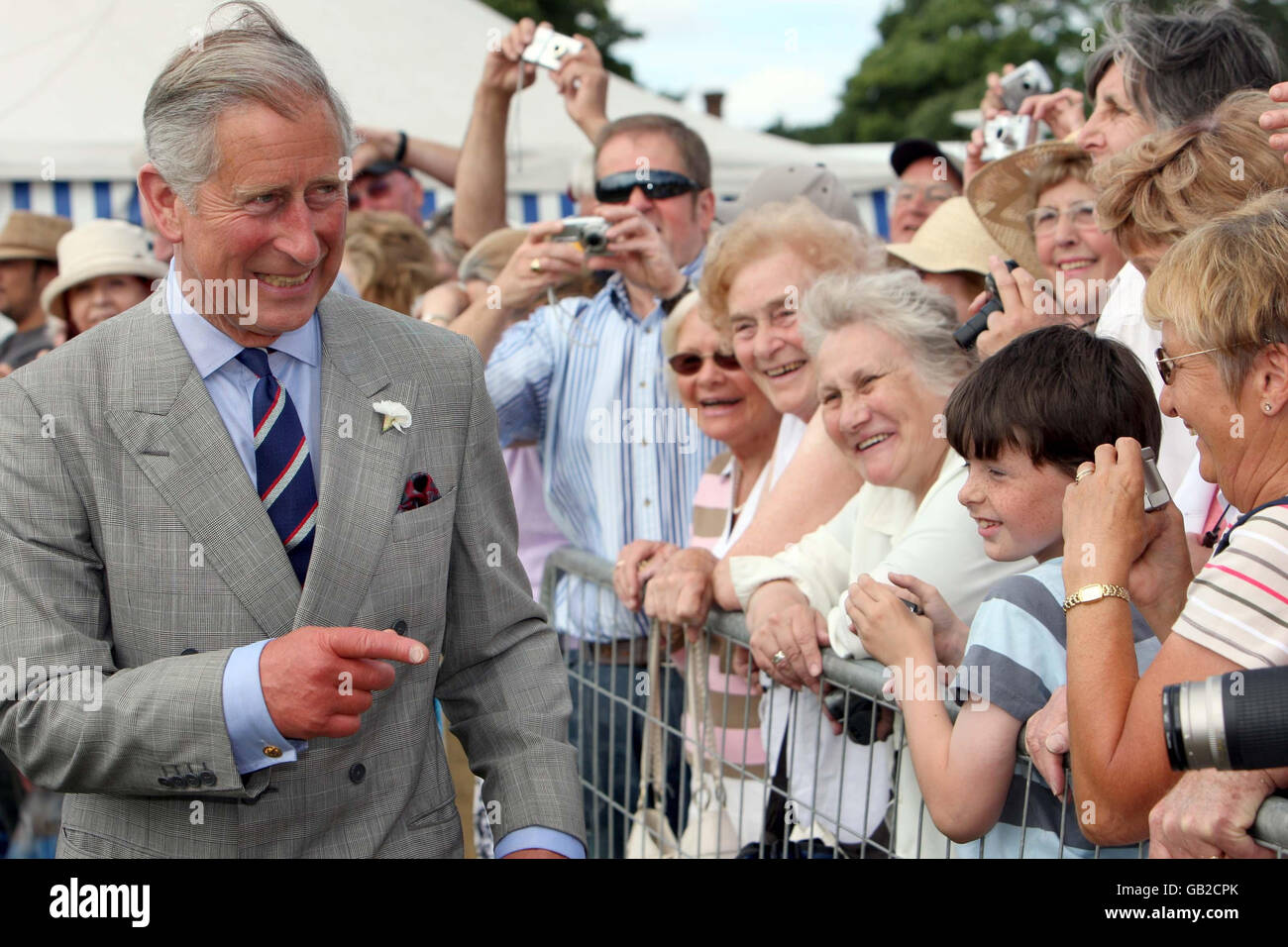The Prince of Wales during a tour of the Sandringham Flower Show, on ...