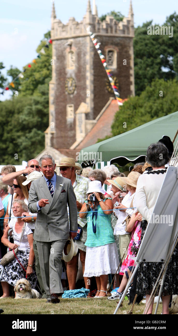 The Prince of Wales during a tour of the Sandringham Flower Show, on ...