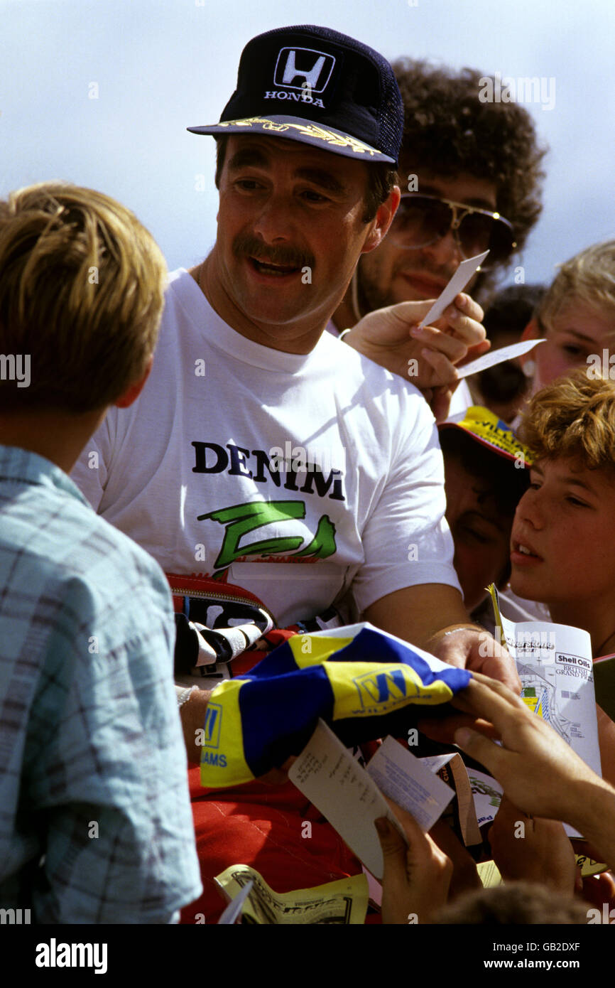 Nigel mansell silverstone 1987 hi-res stock photography and images - Alamy