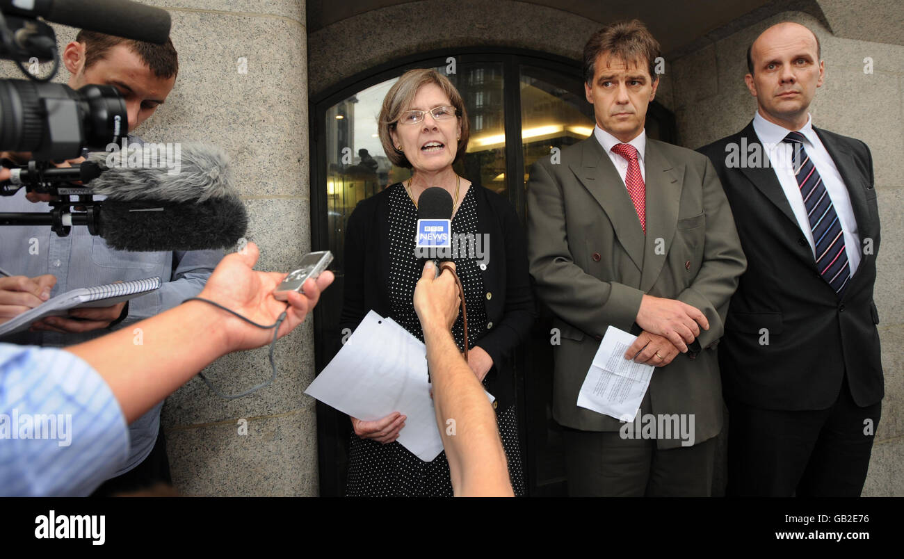 Hilary Bradfield (left), from the CPS, Commander Simon Foy (centre ...