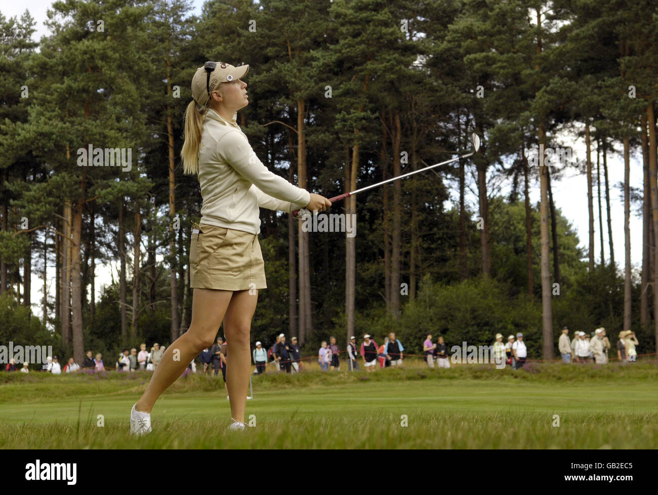 U.S.A's Morgan Pressel watches her approach to the 14th during Round ...