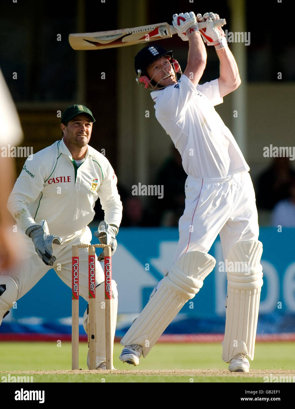 Paul collingwood of england hits a six hi-res stock photography and ...