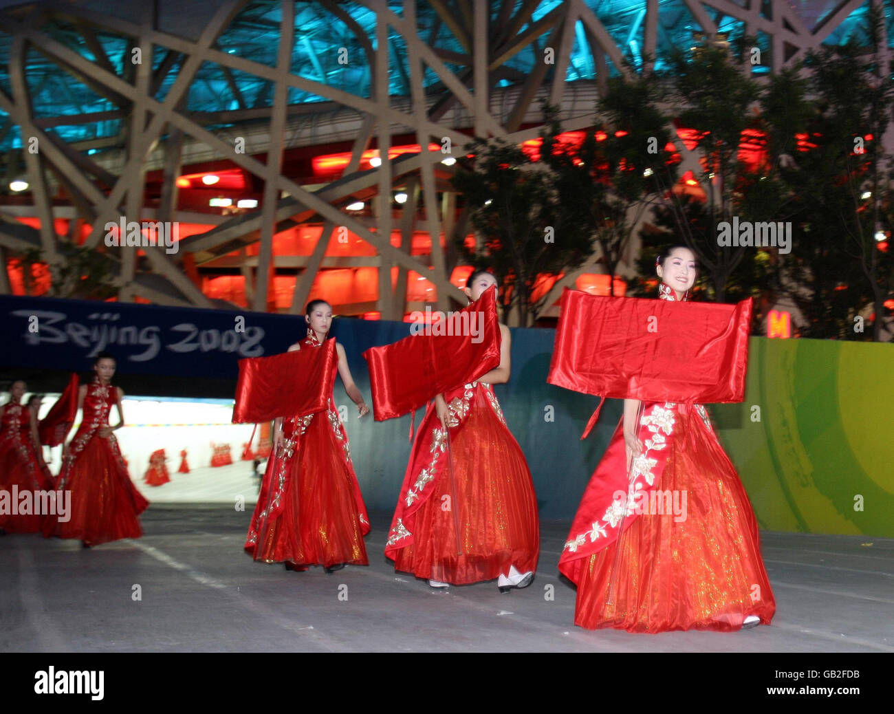 Performers olympics opening ceremony national stadium hi-res stock ...