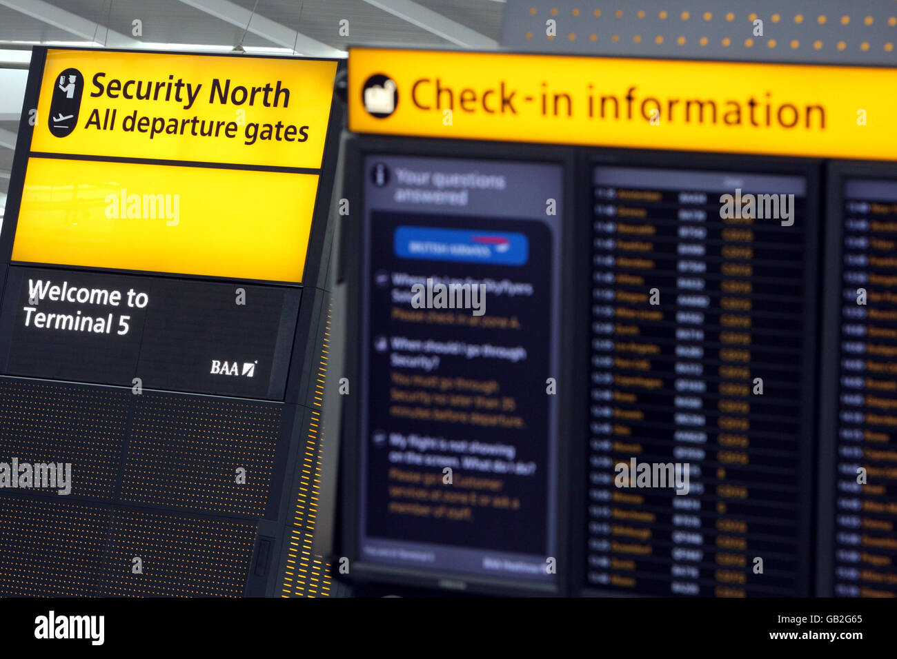 Heathrow Terminal 5 Stock Photo - Alamy