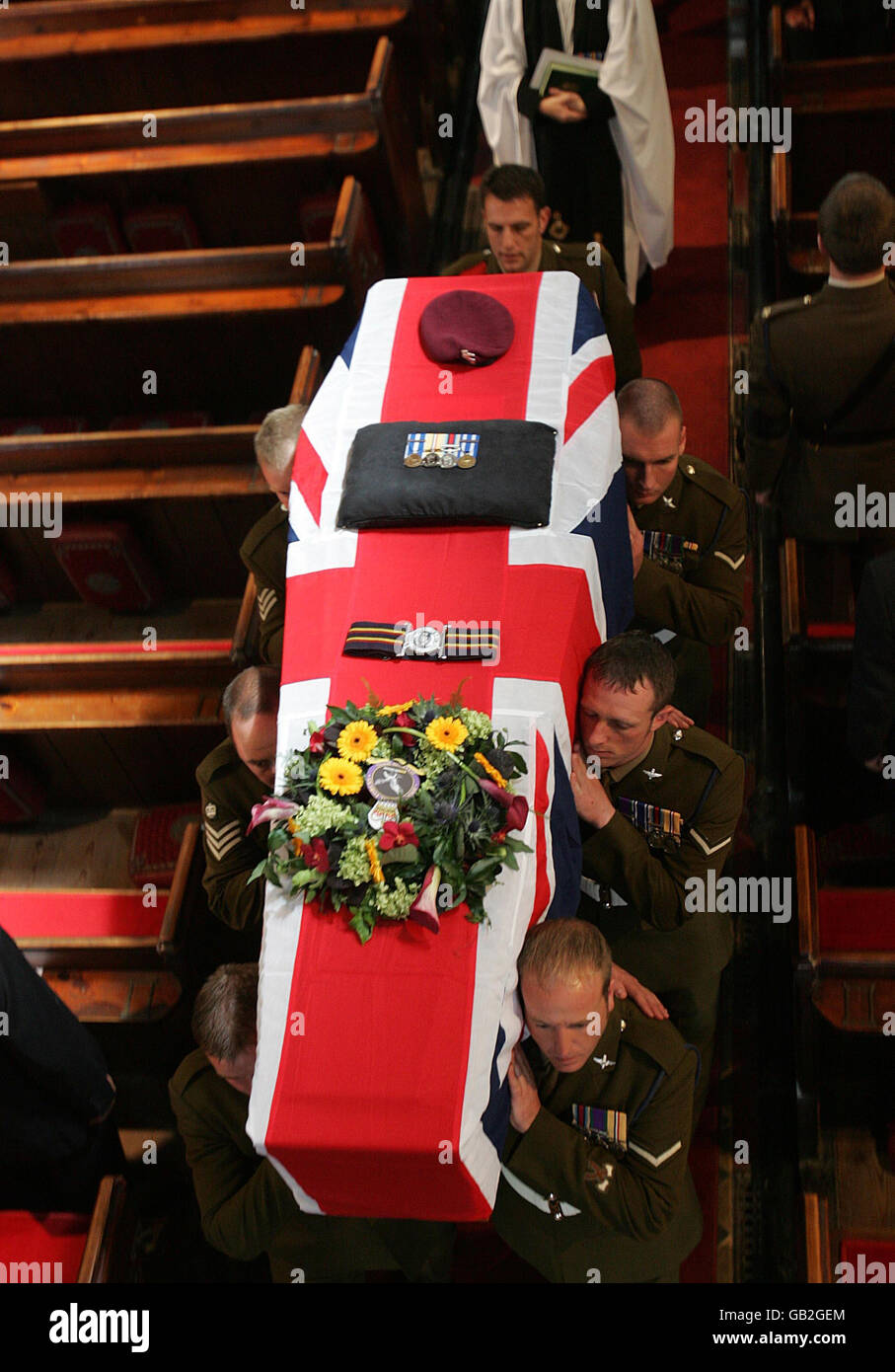 Jason Barnes funeral Stock Photo - Alamy