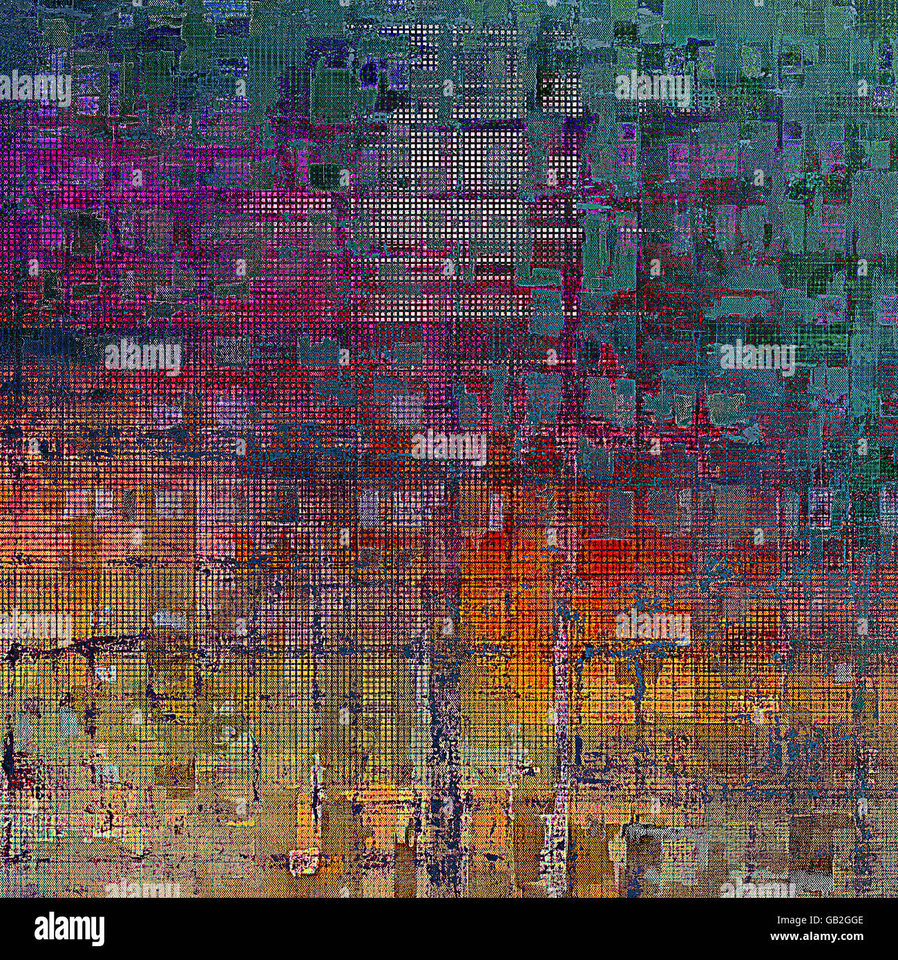 Retro style texture for your layouts. Grunge background with different ...