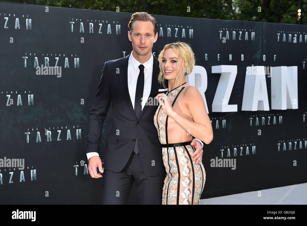 Margot Robbie and Alexander Skarsgard attending The Legend of Tarzan ...