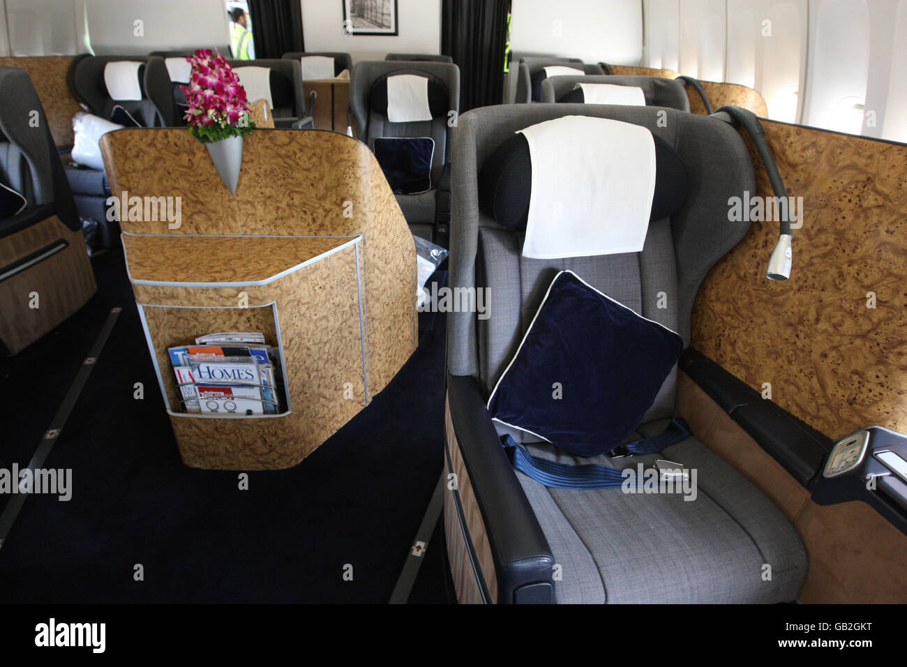 First class and premium travel Stock Photo - Alamy