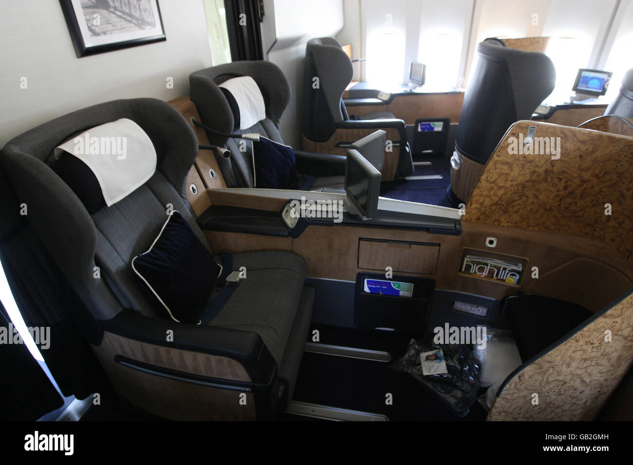 First class and premium travel Stock Photo - Alamy