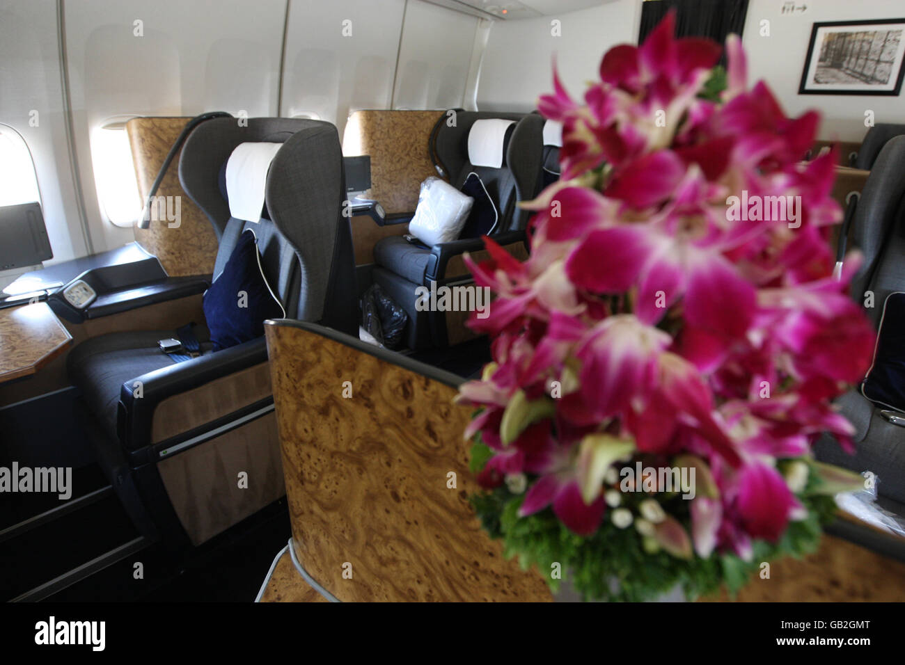 First class and premium travel Stock Photo - Alamy