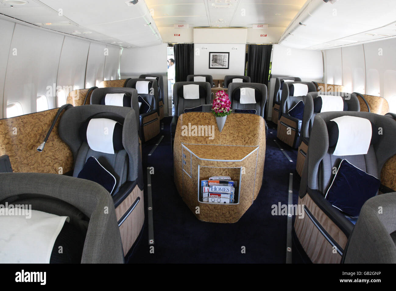 First class and premium travel Stock Photo - Alamy