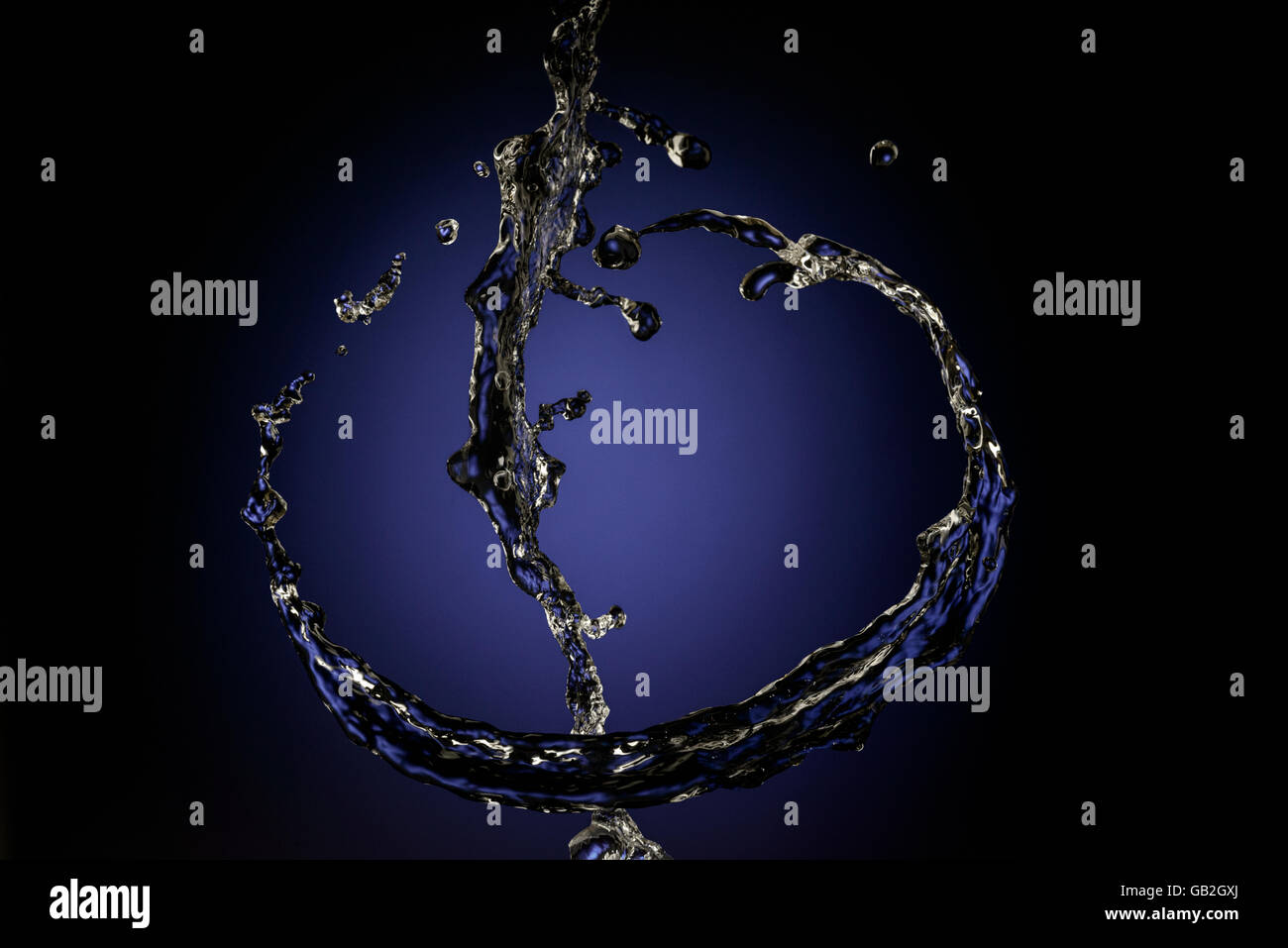 Creative Water Splash Stock Photo - Alamy