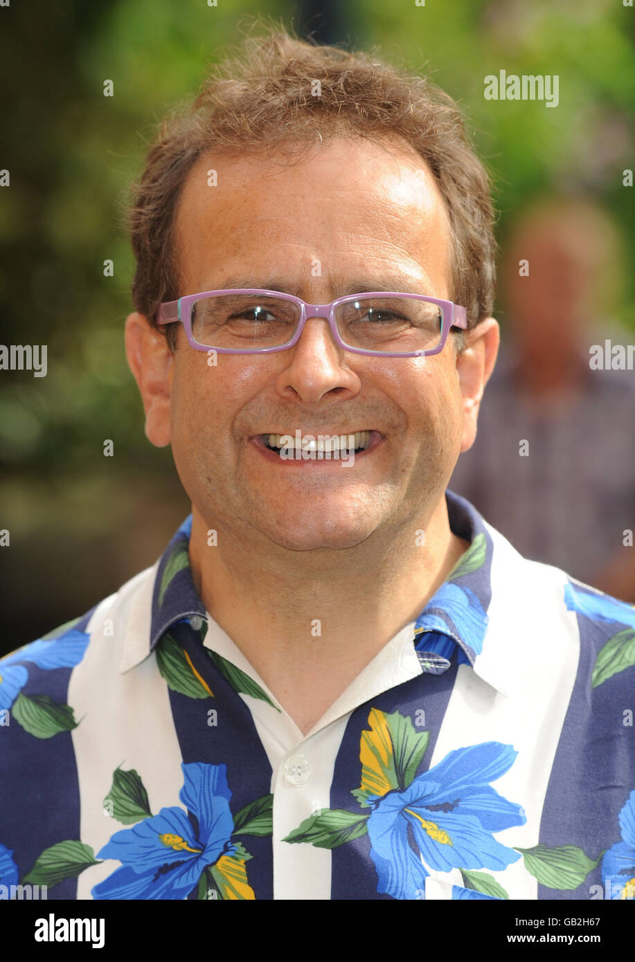 Timmy Mallett arrives for the memorial service for Mark Speight, who ...