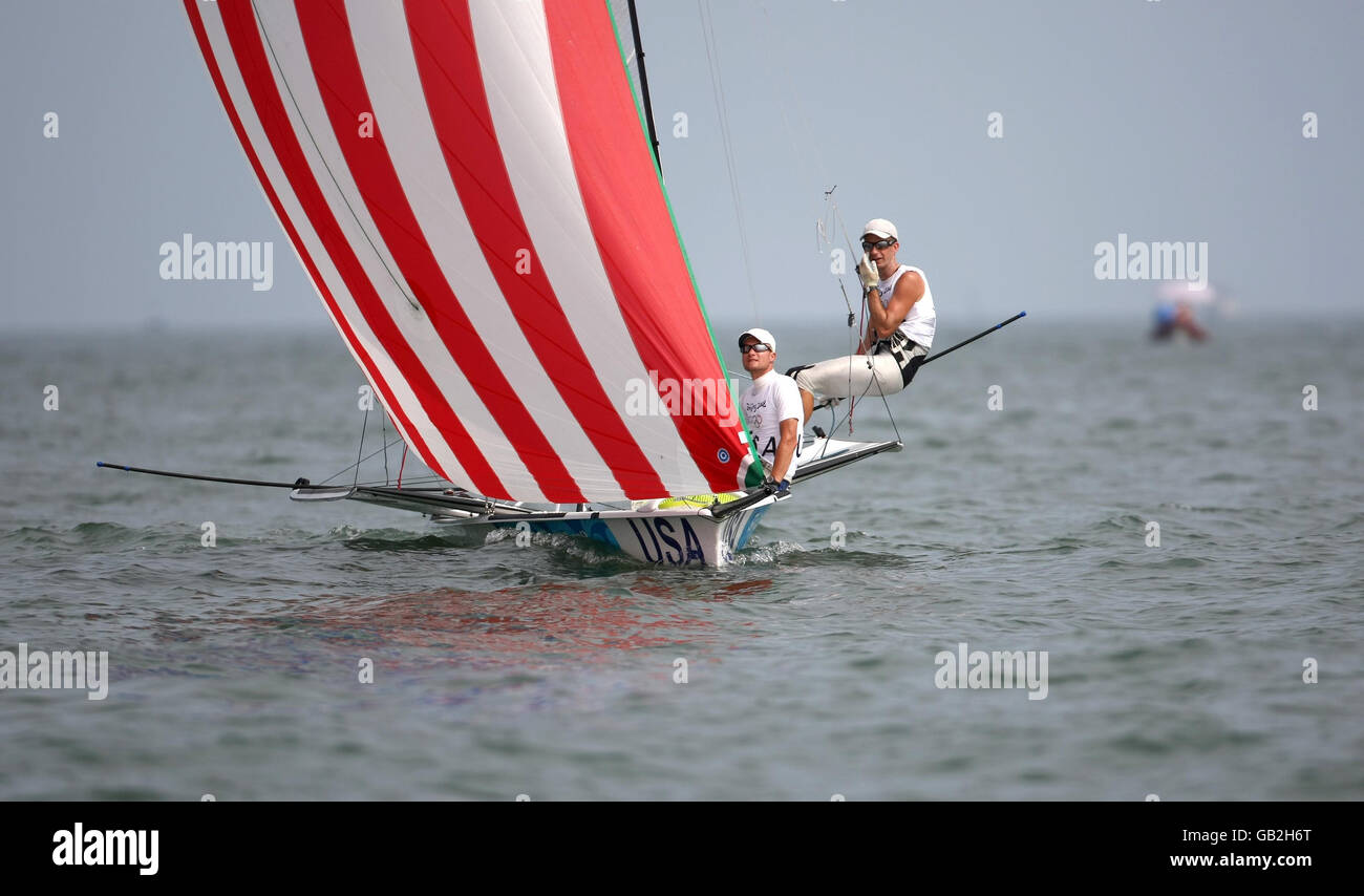 Olympics - Beijing Olympic Games 2008. USA's 49ER class competitors Tim ...