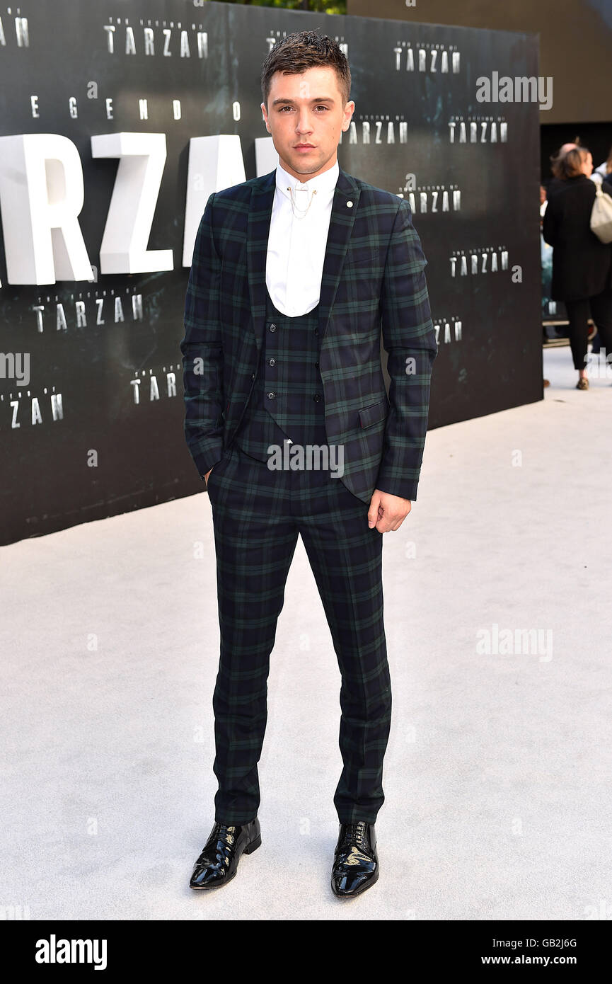JJ Hamblett attending The Legend of Tarzan European Premiere held at ...