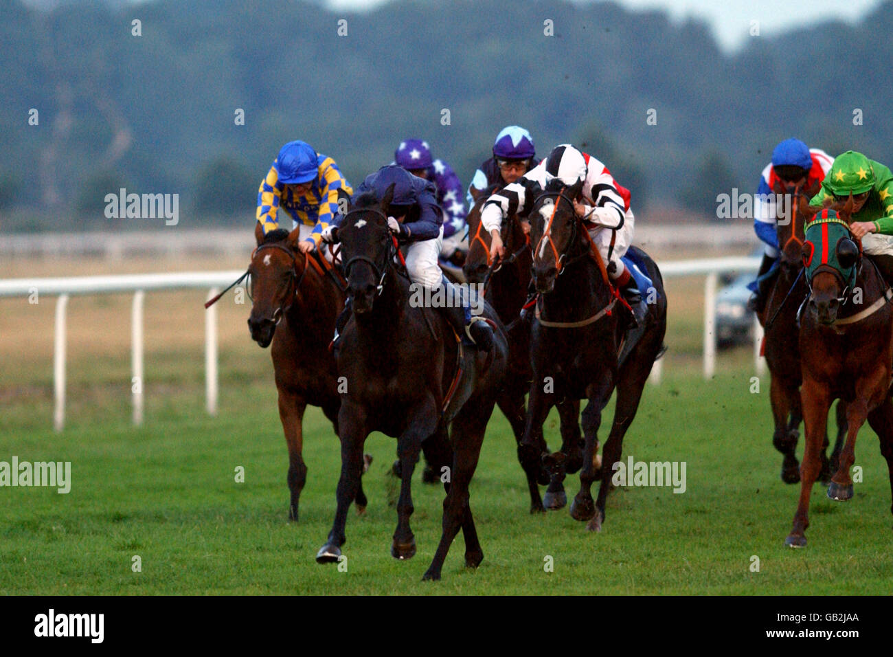 Horse Racing - Kempton Park Racecourse Stock Photo - Alamy
