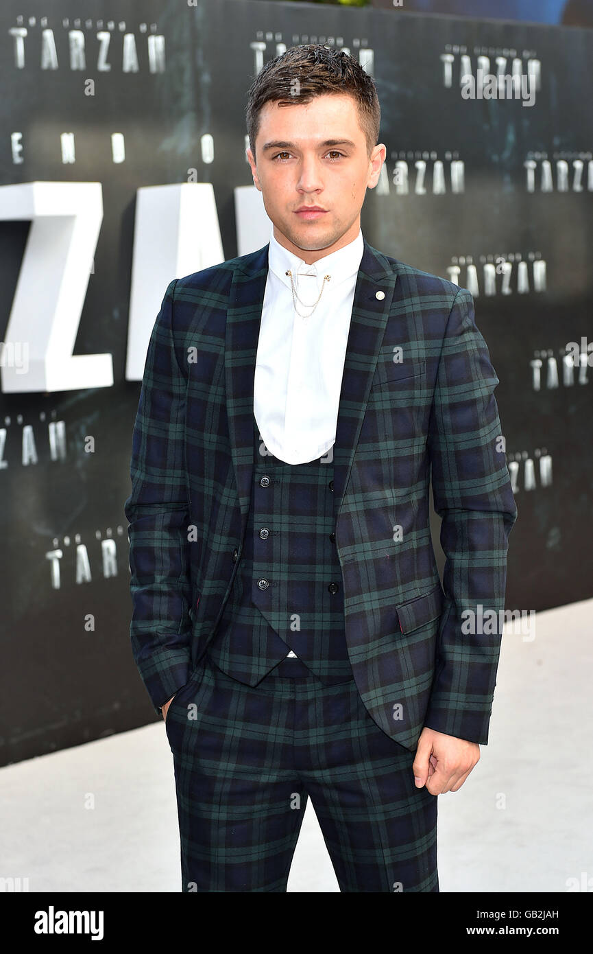 JJ Hamblett attending The Legend of Tarzan European Premiere held at ...