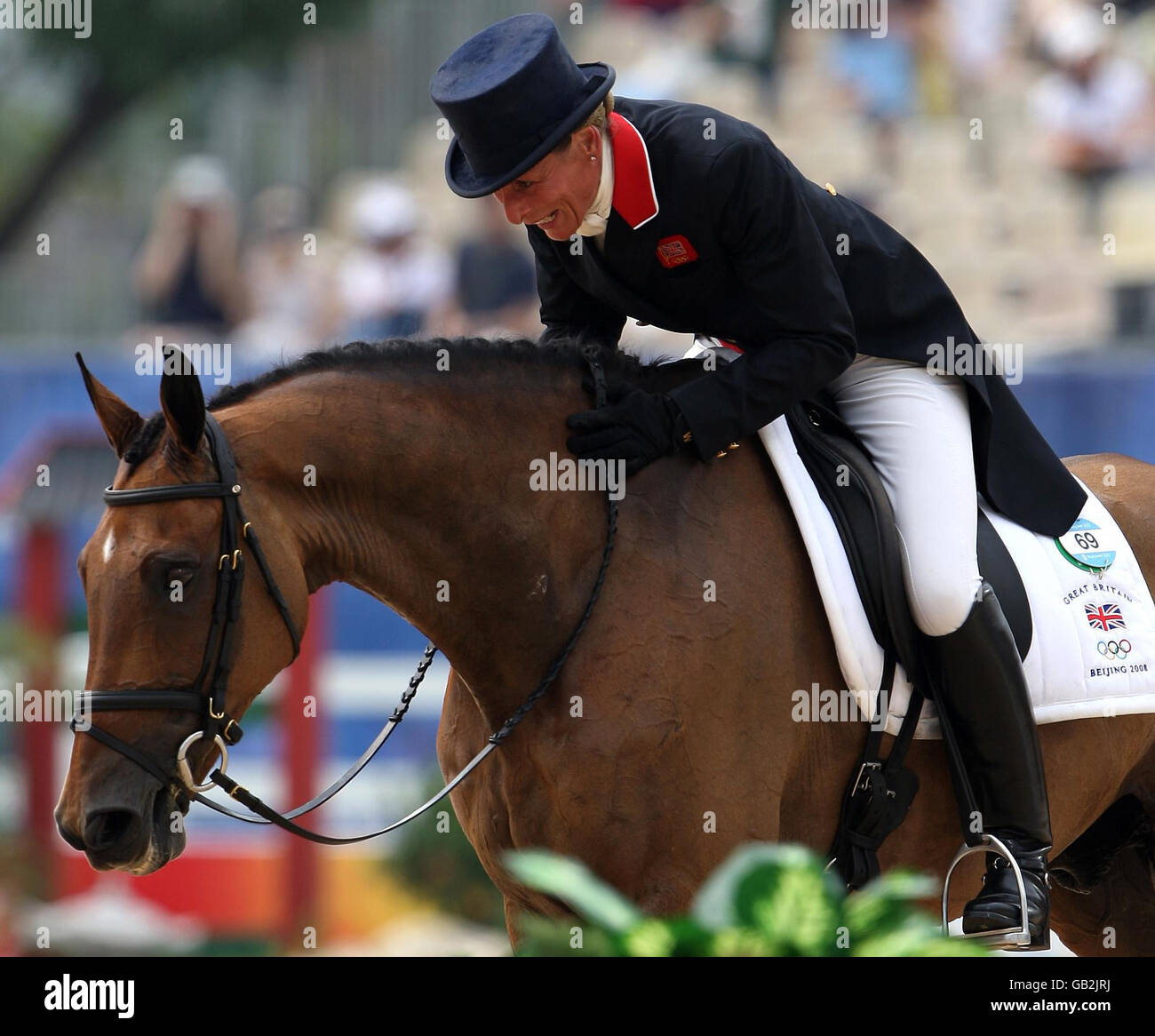 Great Britain's Mary King riding on Call Again Cavalier reacts after ...