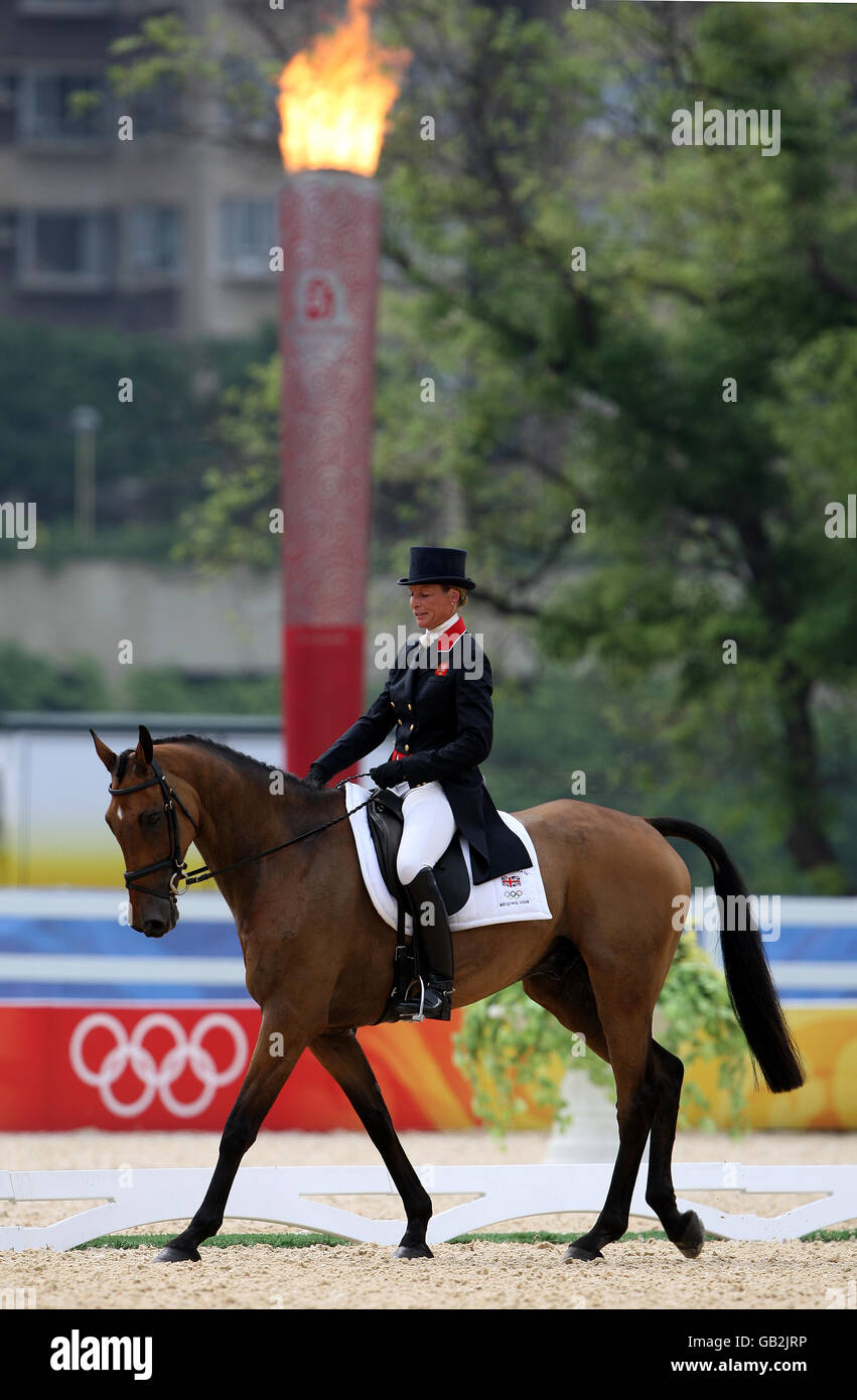 Great Britain's Mary King riding on Call Again Cavalier performs her ...