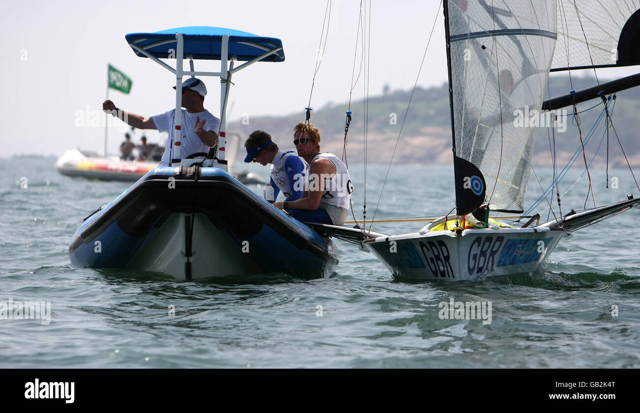 2008 beijing olympic sailing 49er hi-res stock photography and images ...