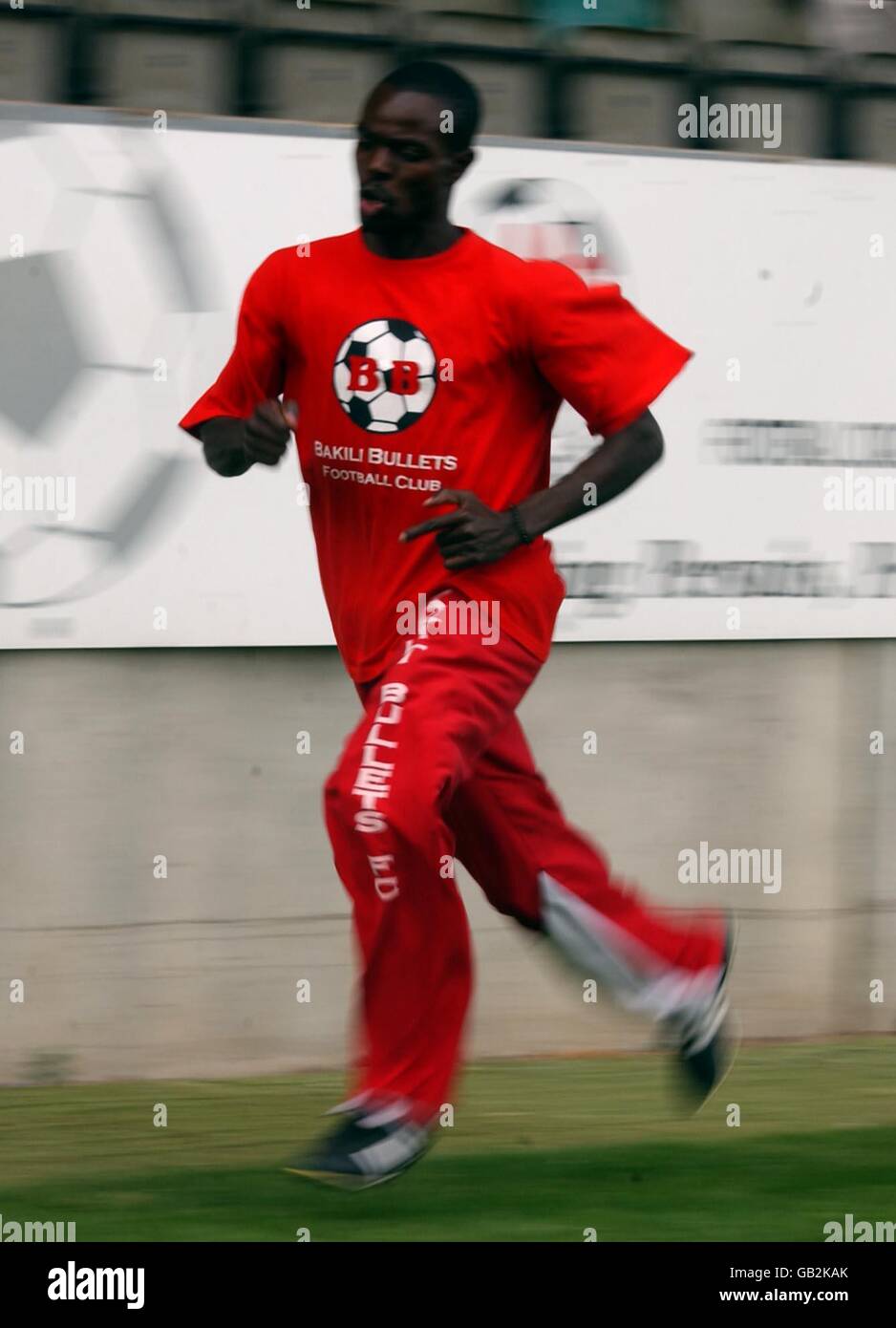 Bakili bullets warm up prior to their game against united hi-res stock ...