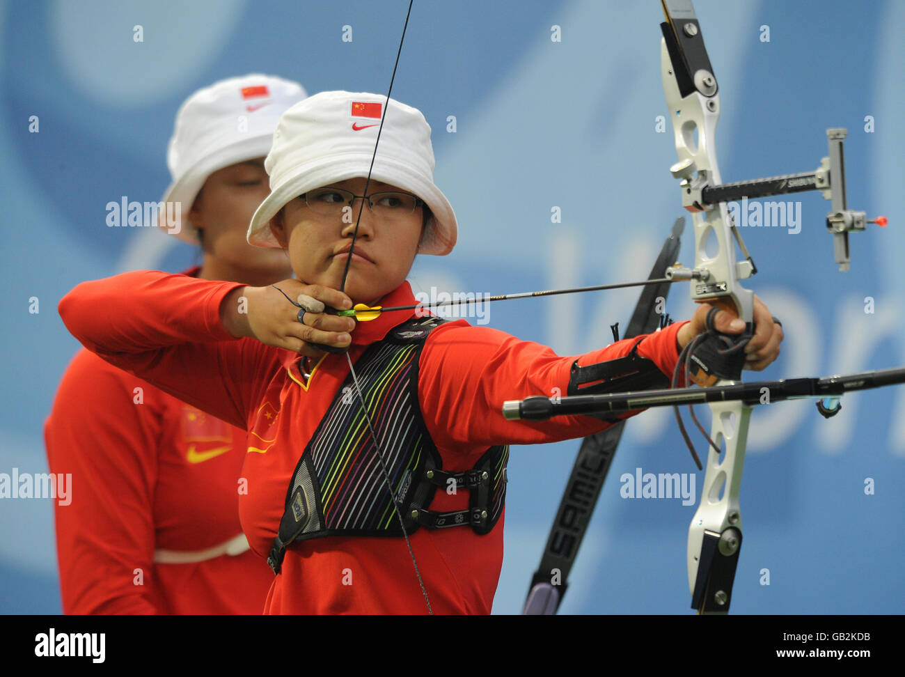 China's Chen Ling in action in the Women's Team Competition at Beijing ...