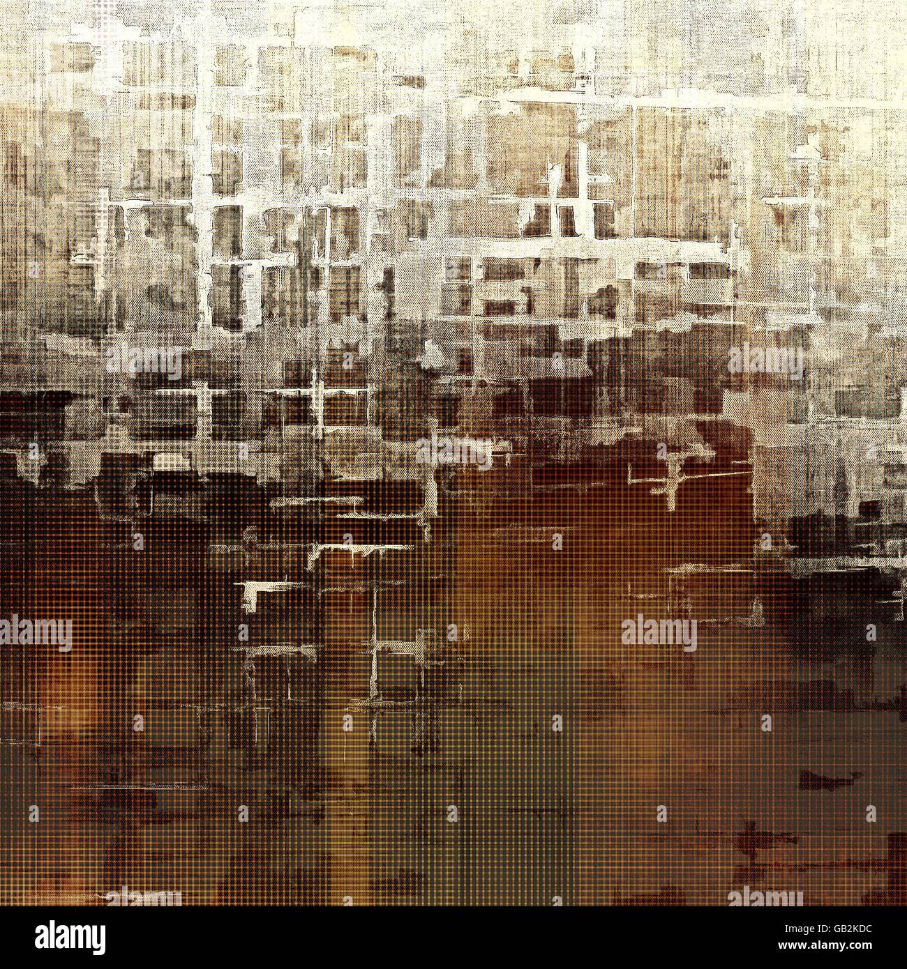 Retro style abstract background, aged graphic texture with different ...