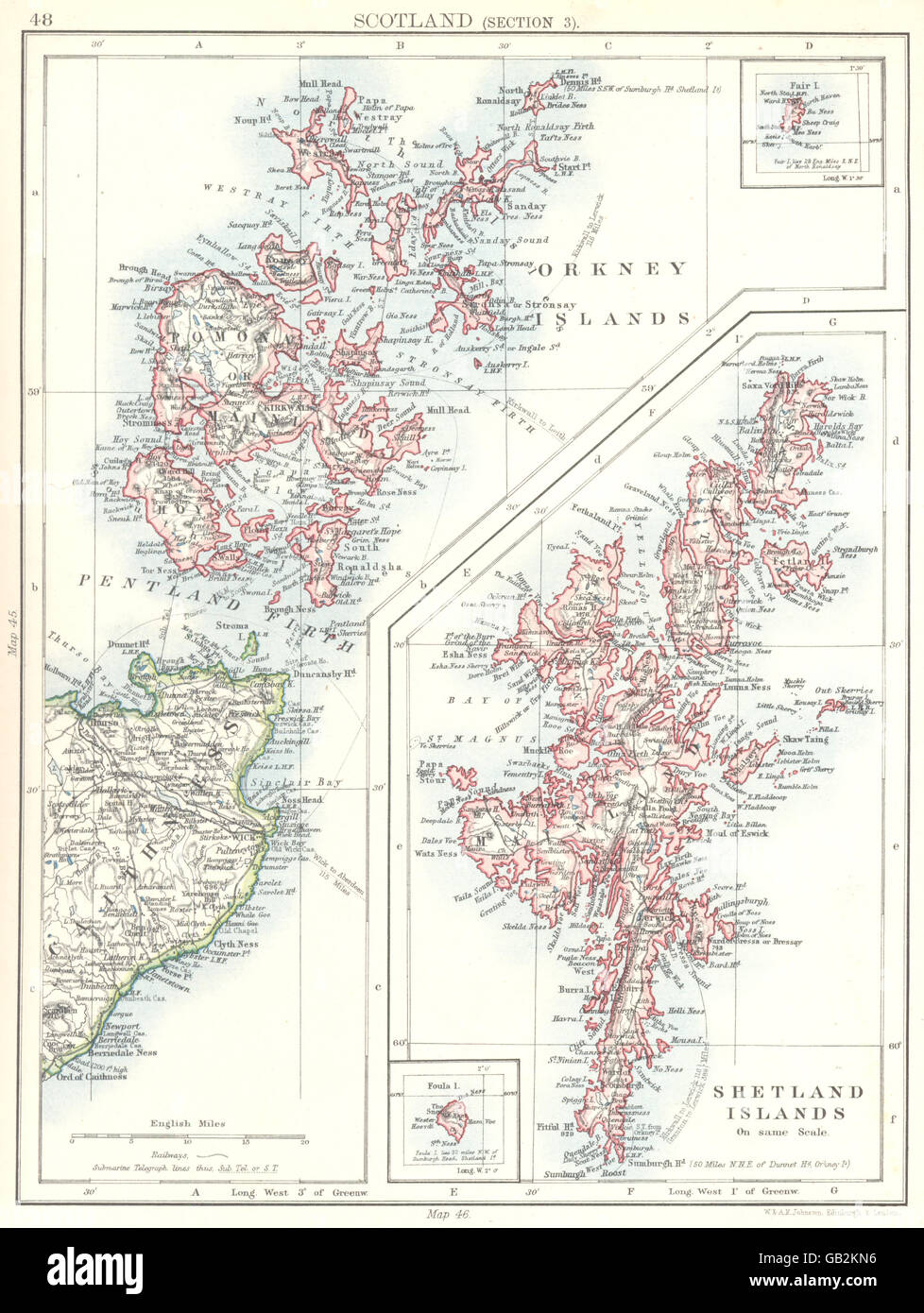 Orkney islands scotland map hi-res stock photography and images - Alamy