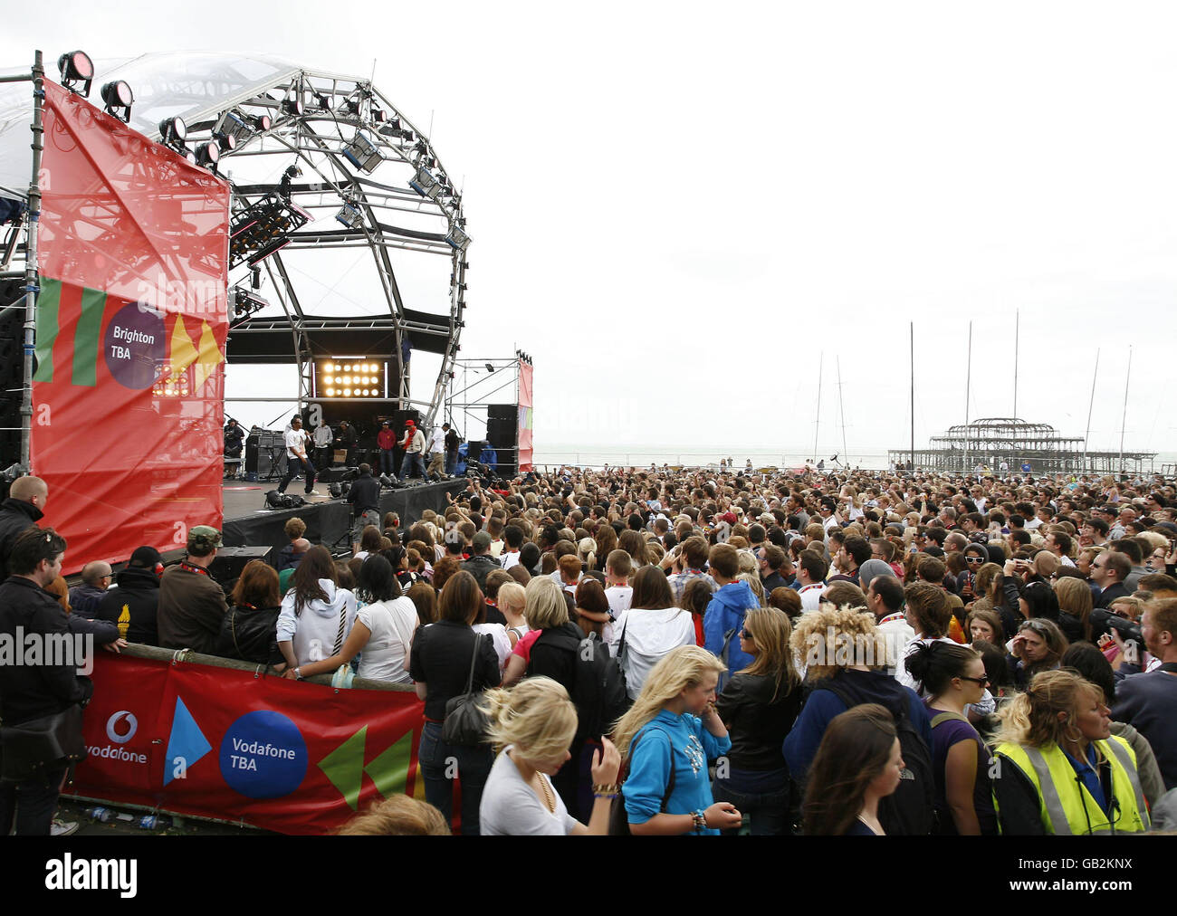 Vodafone TBA Concert Stock Photo - Alamy