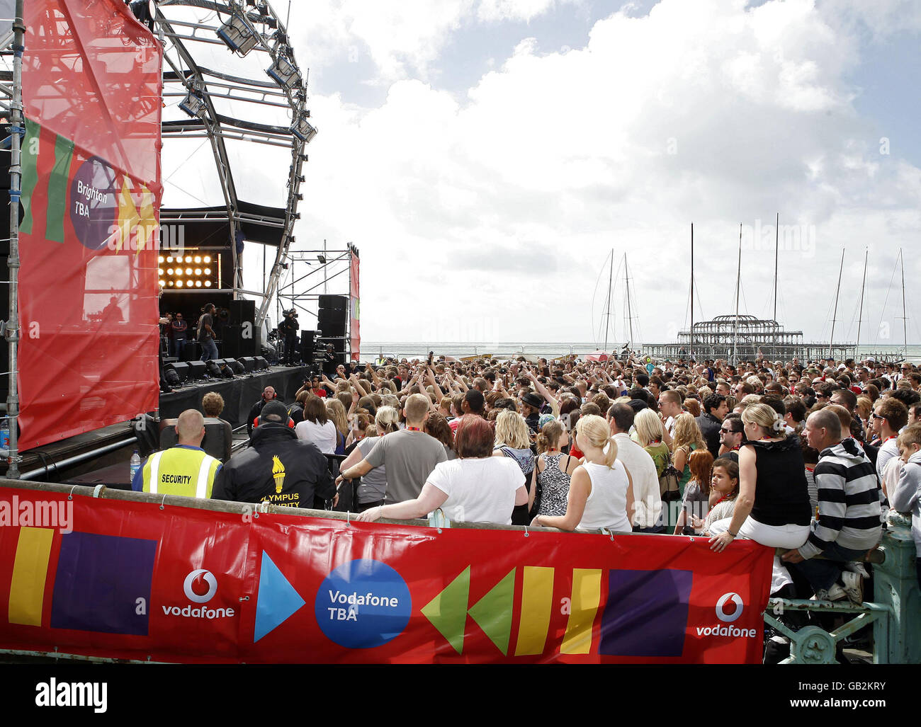 Vodafone TBA Concert Stock Photo - Alamy