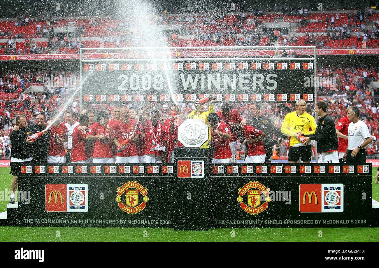 Soccer community shield portsmouth v manchester united wembley stadium ...