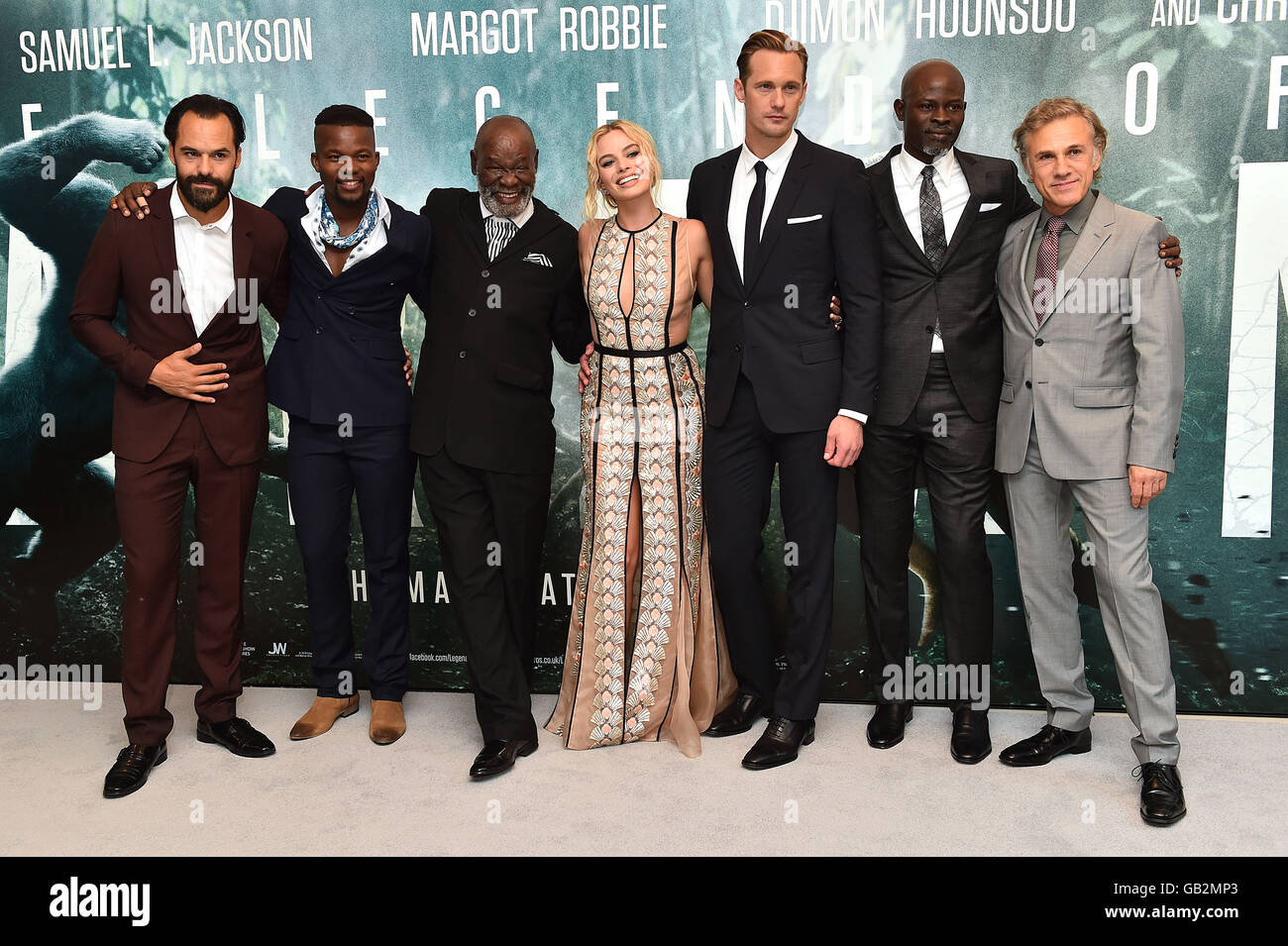 Alexander skarsgard attending legend tarzan european premiere held ...