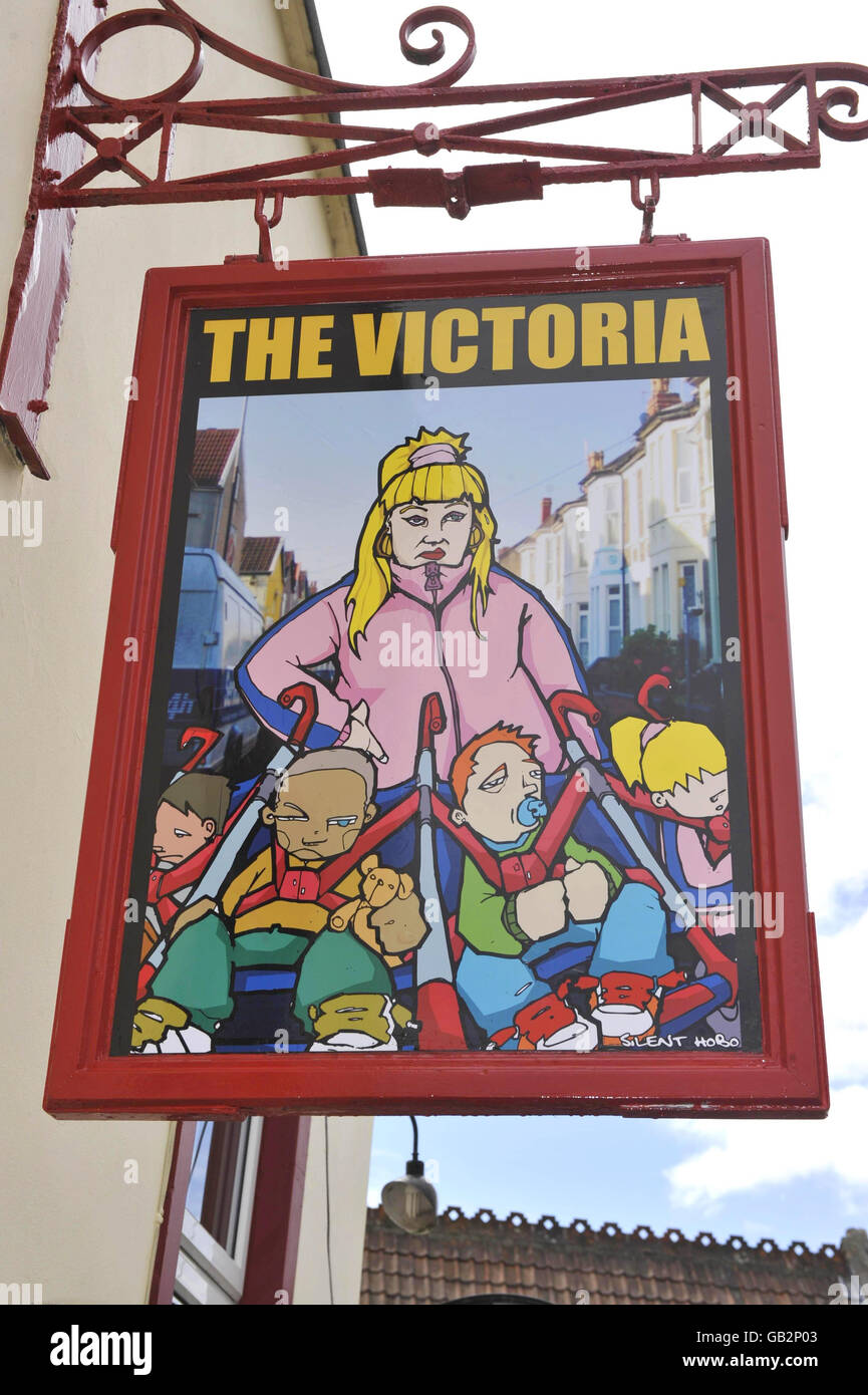 Vicky Pollard pub sign Stock Photo - Alamy