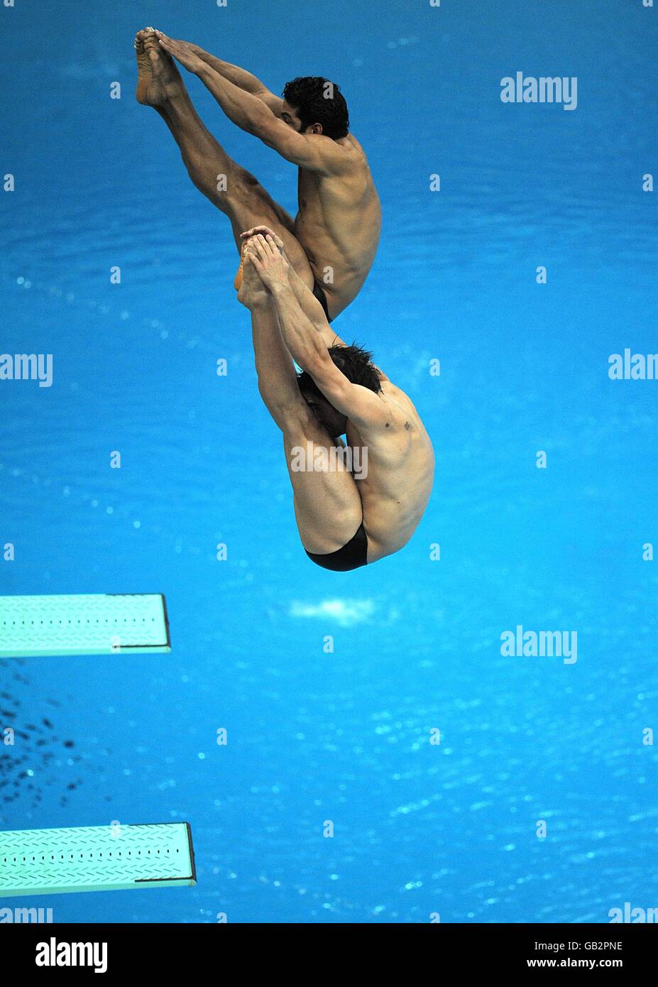 Canada's Alexandre Despatie and Arturo Miranda compete in the men's ...