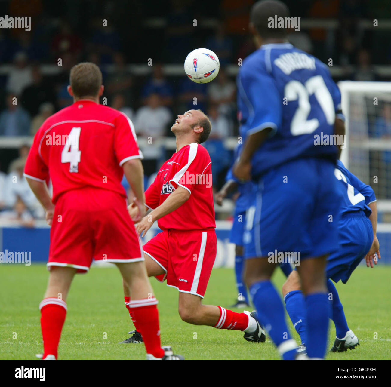 Charlton athletics claus jensen shows off his ball skills hi-res stock ...