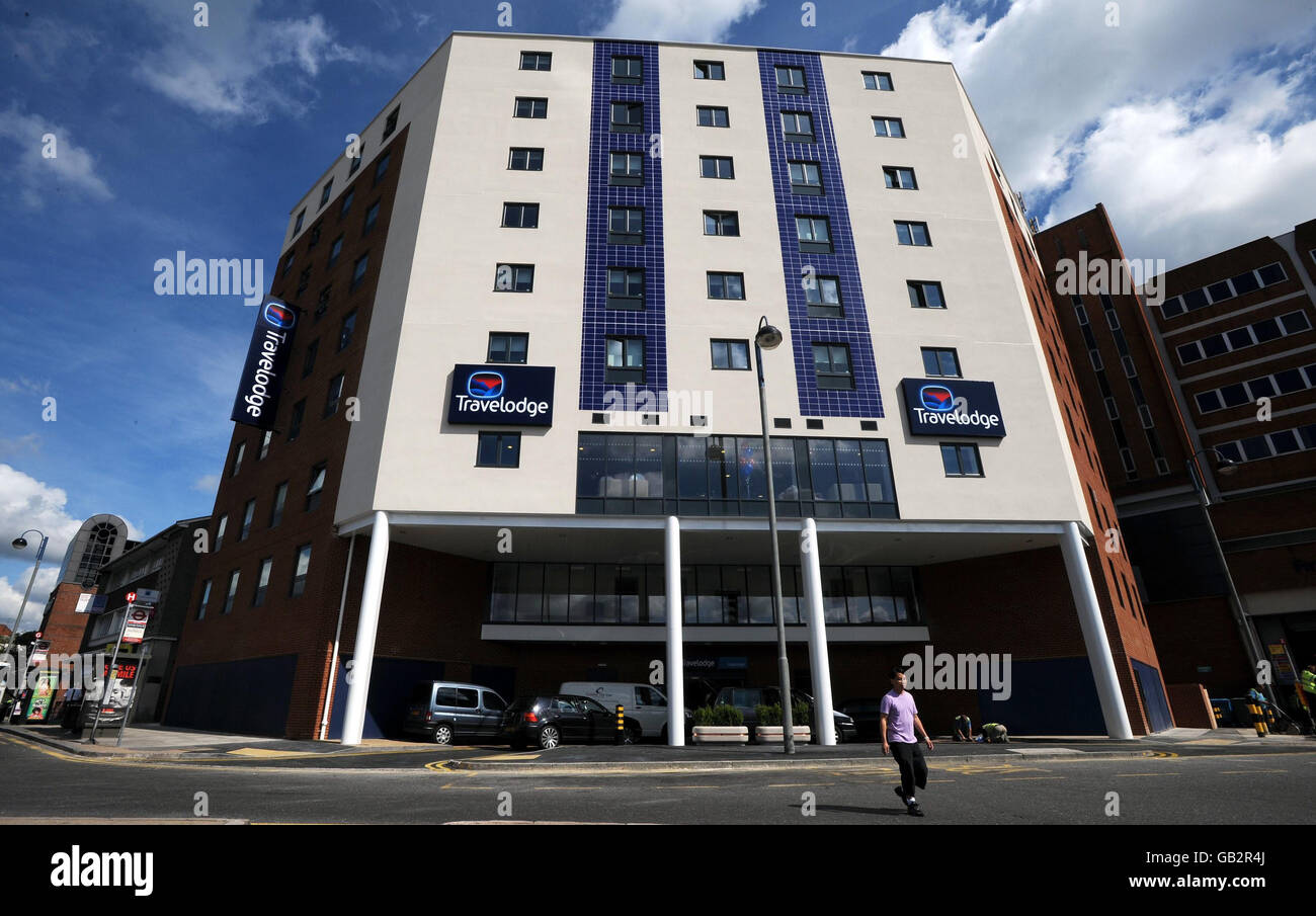 The new Travelodge hotel in Uxbridge, Middlesex, which is constructed ...