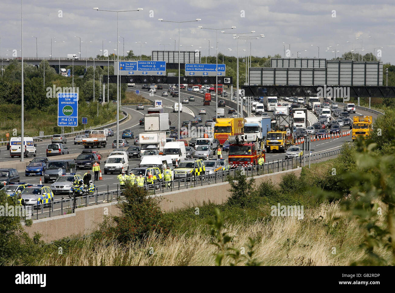 Emergency services arrive at the scene where campaigner Geoffrey ...
